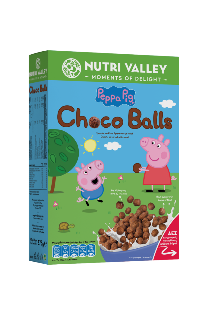 Nutri Valley Peppa Pig Choco Balls 375g - Nutri Valley Kids