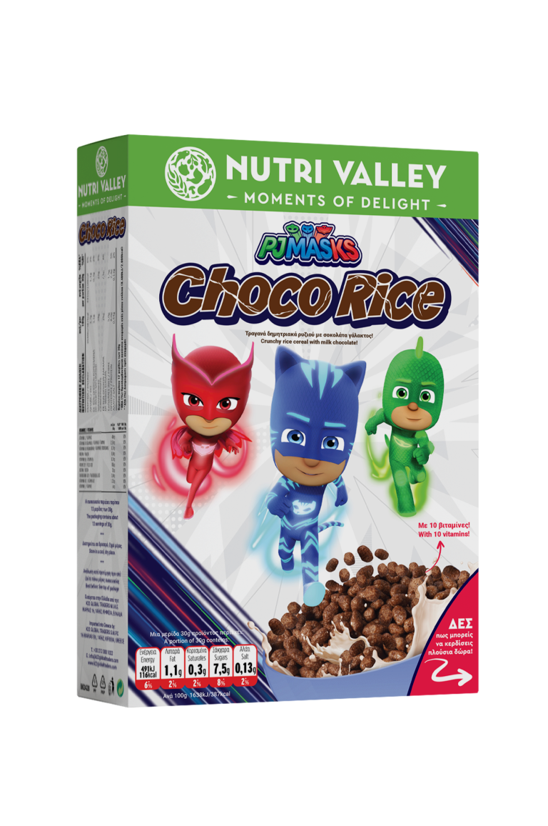 Nutri Valley PJ Masks Choco Rice 375g - Nutri Valley