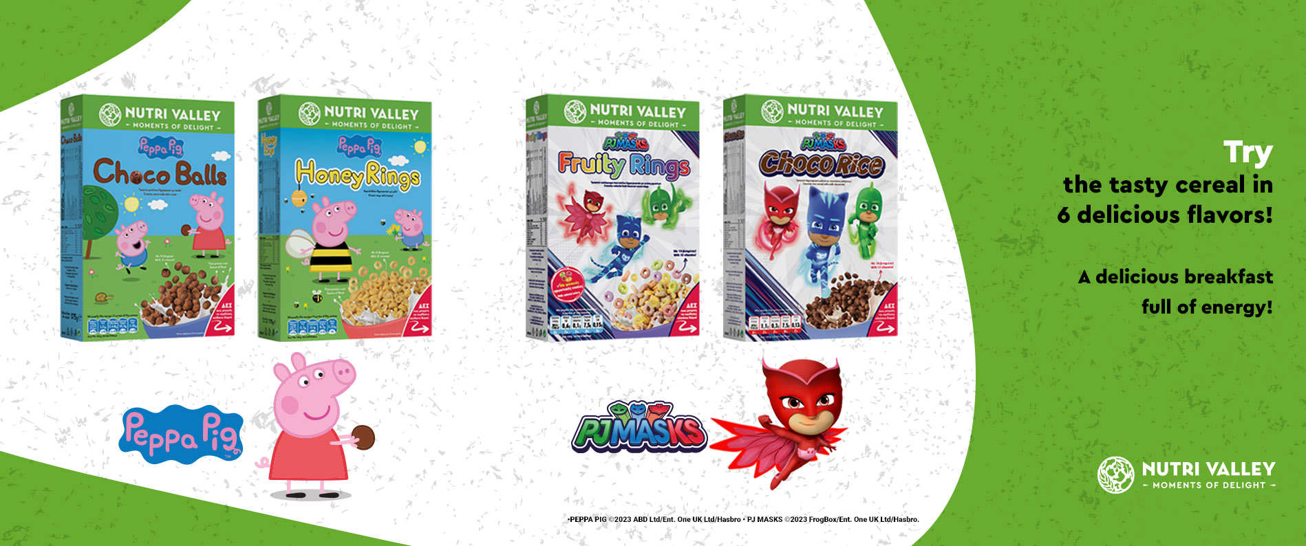 Nutri Valley | Peppa Pig, PJ Mask, Minions, Scooby-Doo
